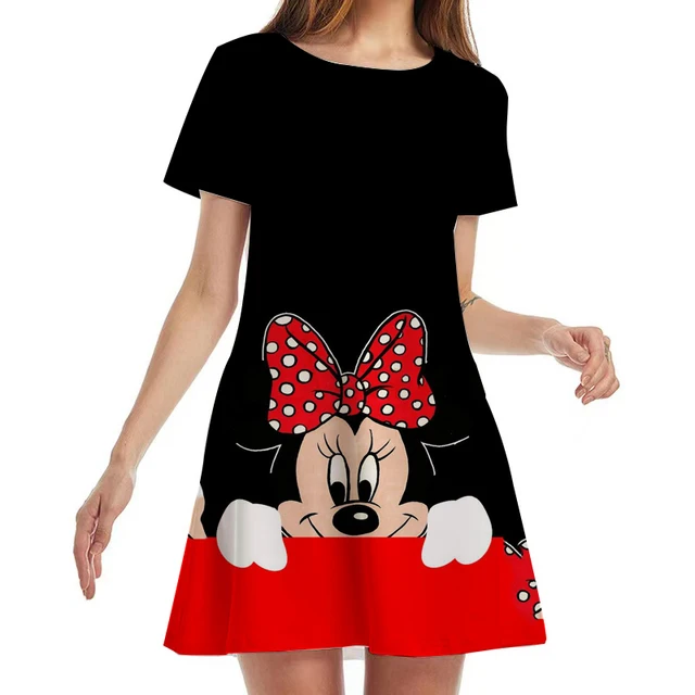 Disney-Mickey-Mouse-Dress-Elegant-Dress-Office-Skinny-Slim-Ladies-O ...