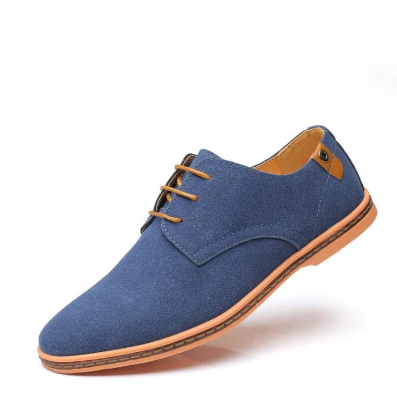 Shoes for Men Suede Leather Men Shoes Oxford Casual Sneakers ...