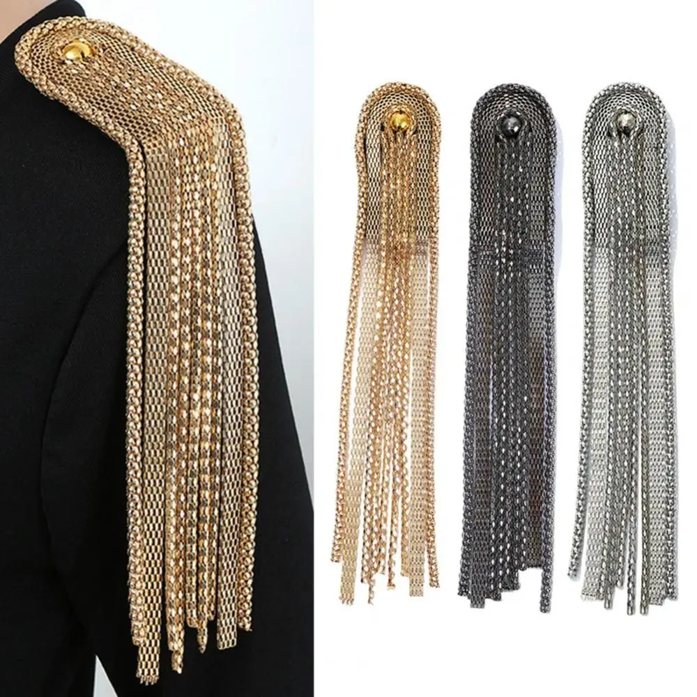Pin Beads Tassel Epaulette Delicate Classical Electroplating Brooch DIY ...
