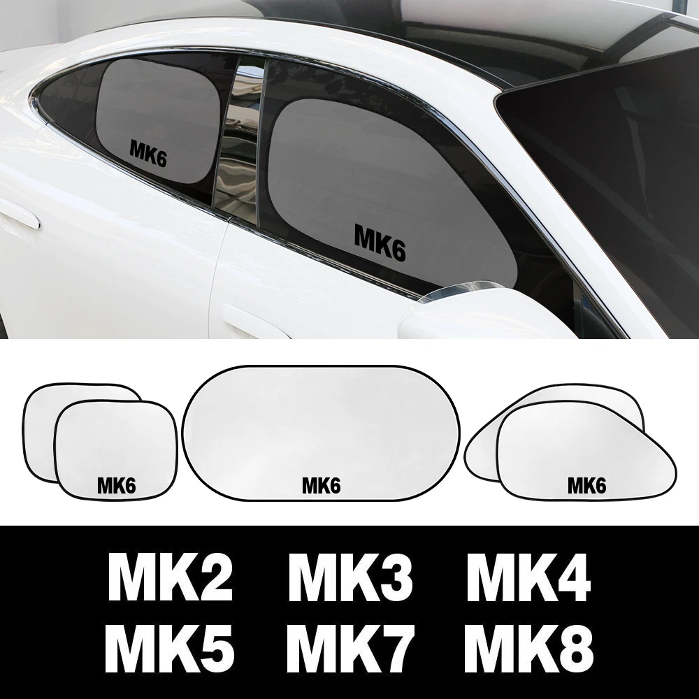 5PCS Car Window Sunshade Cover Visor Auto Interior Accessories For VW ...