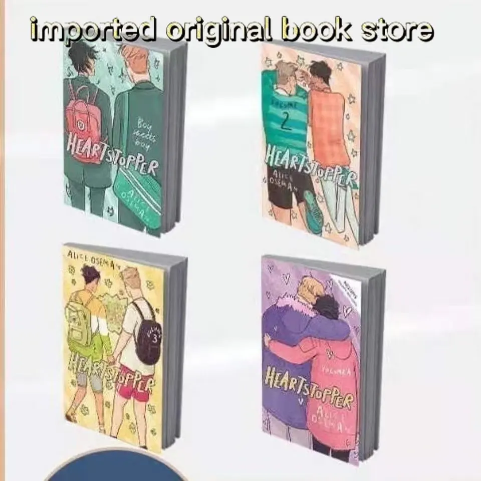Heartstopper serie volumen 1-4 libros Set por Alice Oseman inglés ...