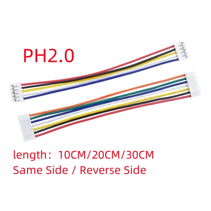 10PCS PH2.0 Electronic Wire PH 2.0mm Double Head Terminal Wire 10cm ...
