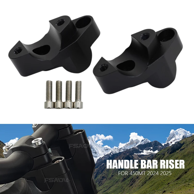 For CFMOTO 450MT Motorcycle Accessories Handlebar Risers Up Clamp Mount ...