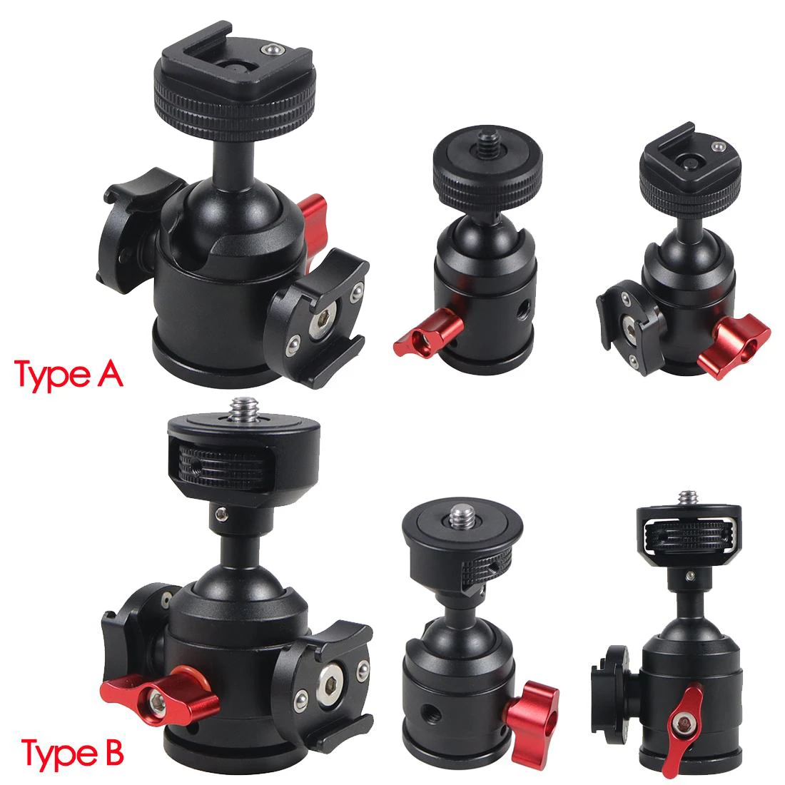 Universal Tripod Head 360° Spherical Panorama head Standard 1/4 Inch ...