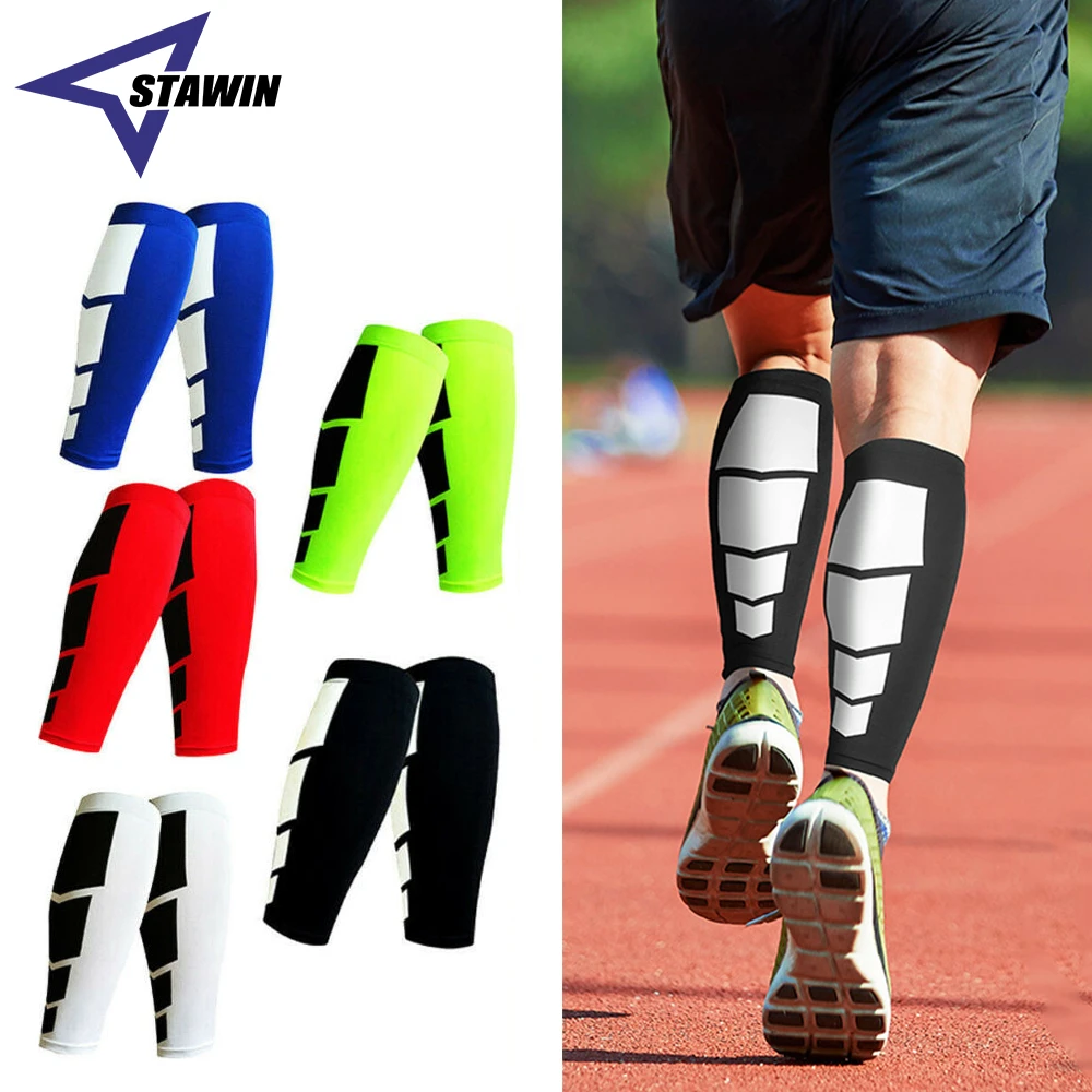 1Pair Compression Calf Sleeves Sports Running Leg Foot Support Brace ...