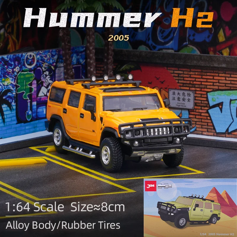 JKM 1/64 Hummer H2 Model Car Alloy Diecast Toys Classic Super Racing ...