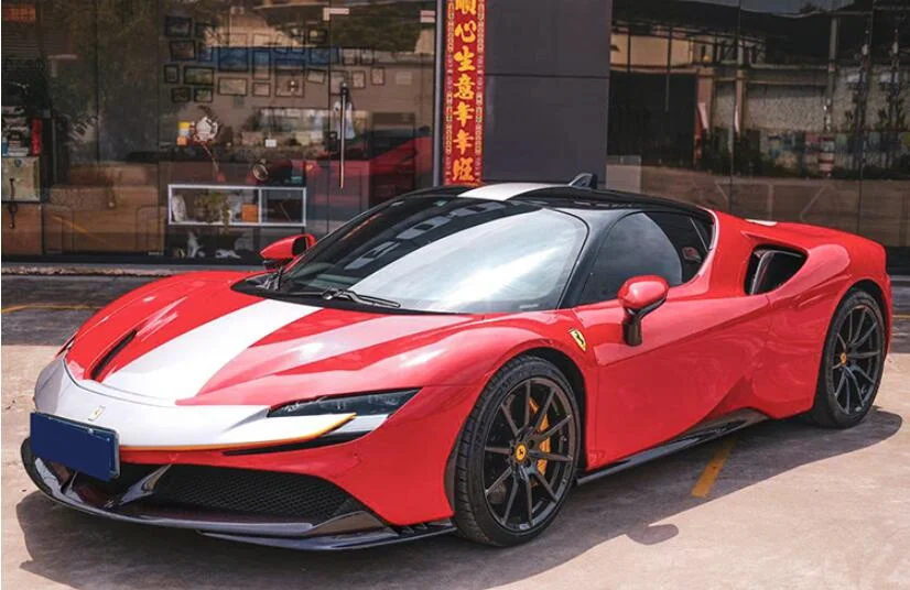 High Quality REAL Dry Carbon Fiber For Ferrari SF90 2020 2021 2022 2023 ...