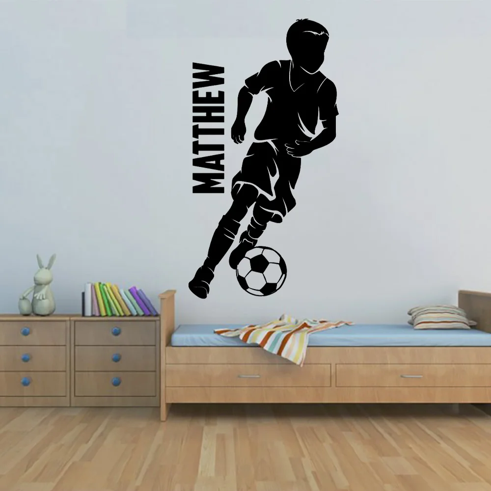Custom-Name-Boys-Football-Dribble-Wall-Decal-Home-Decor-Wall-Decor-Boys ...