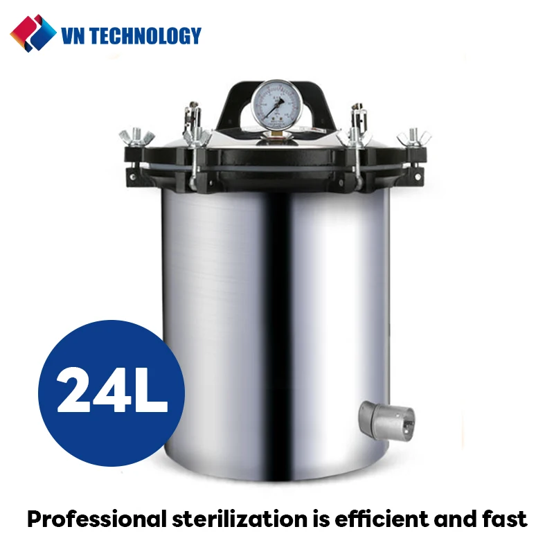 VNTECH-12L-18L-24L-Automatic-Sterilization-Autoclave-Pot-LCD-High ...