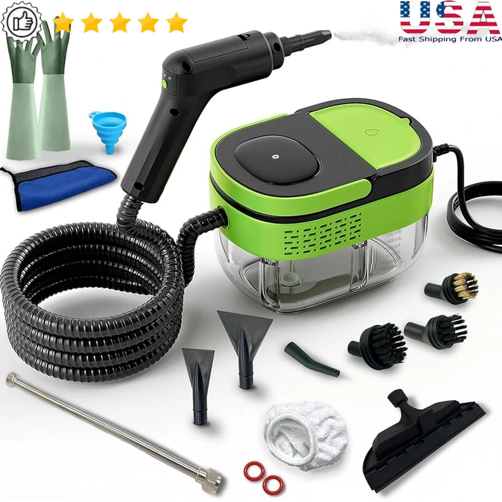 Handheld Steam Cleaner 2500W High Pressure Multi Surface Steamer Fast ...
