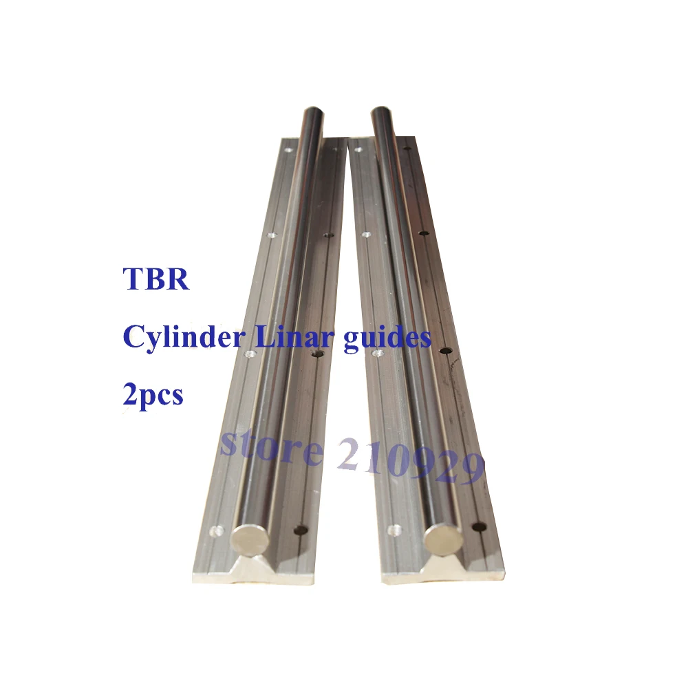 TBR20 2pcs 1800mm Cylindrical Aluminum Bracket Linear Guide Rail|linear ...