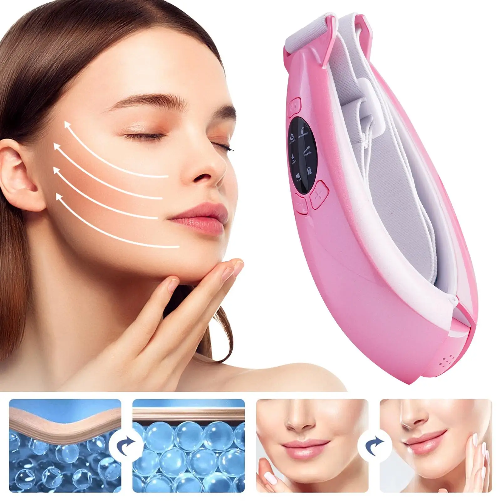 Dispositif De Lifting Du Visage À Led Thérapie Photon Ems Micro