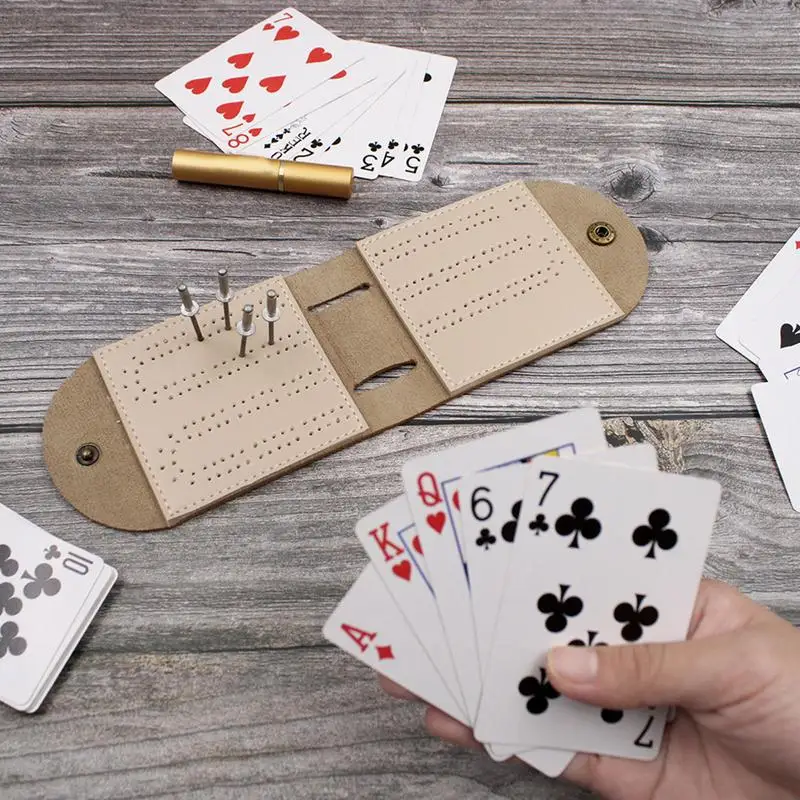 Unique Cribbage Boards Upgraded Classic 2-Track Cribbage Board Set ...