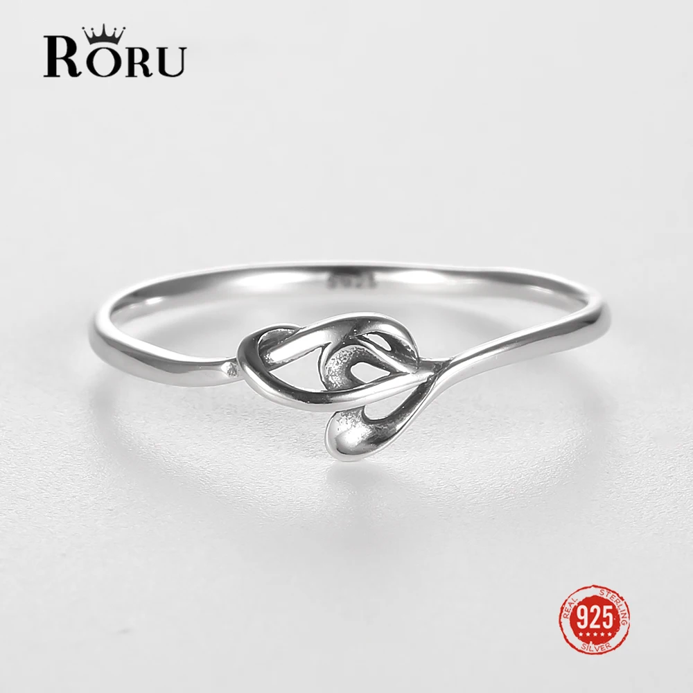 RORU-New-925-silver-original-certified-Hollowed-Out-Twine-Ring-Rings-Irregular-Geometric-Rings ...