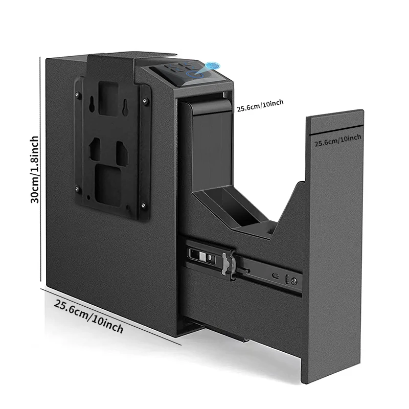 Automatic-pulling-and-Hanging-gun-box-hidden-safes-for-home-Biometric ...