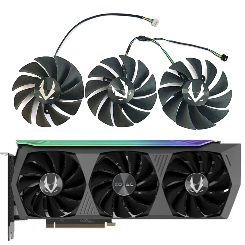 NEW 87MM 4PIN GA92S2U RTX 3080 AMP Holo GPU Fan，For ZOTAC GAMING ...