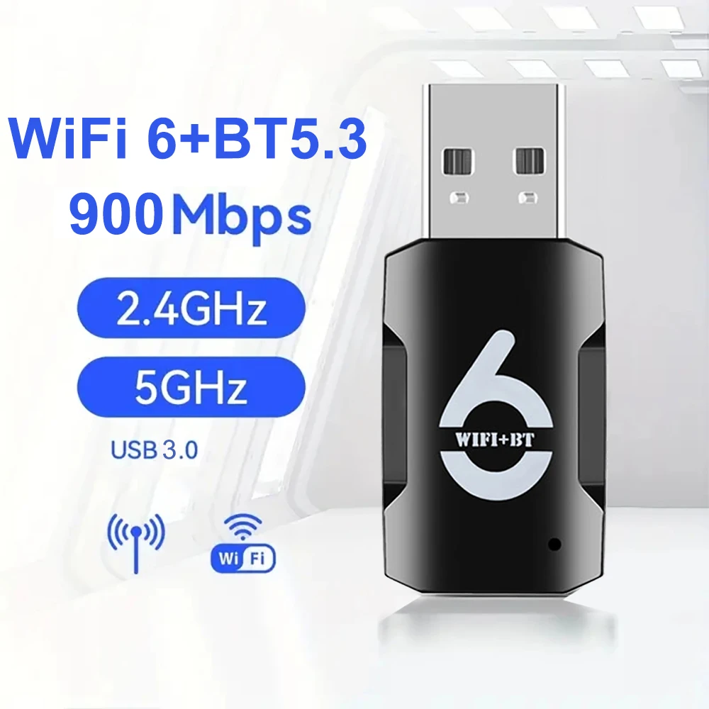 900Mbps-WiFi-6-USB-Adapter-Bluetooth-5-3-AX900-USB-Dongle-Wireless ...