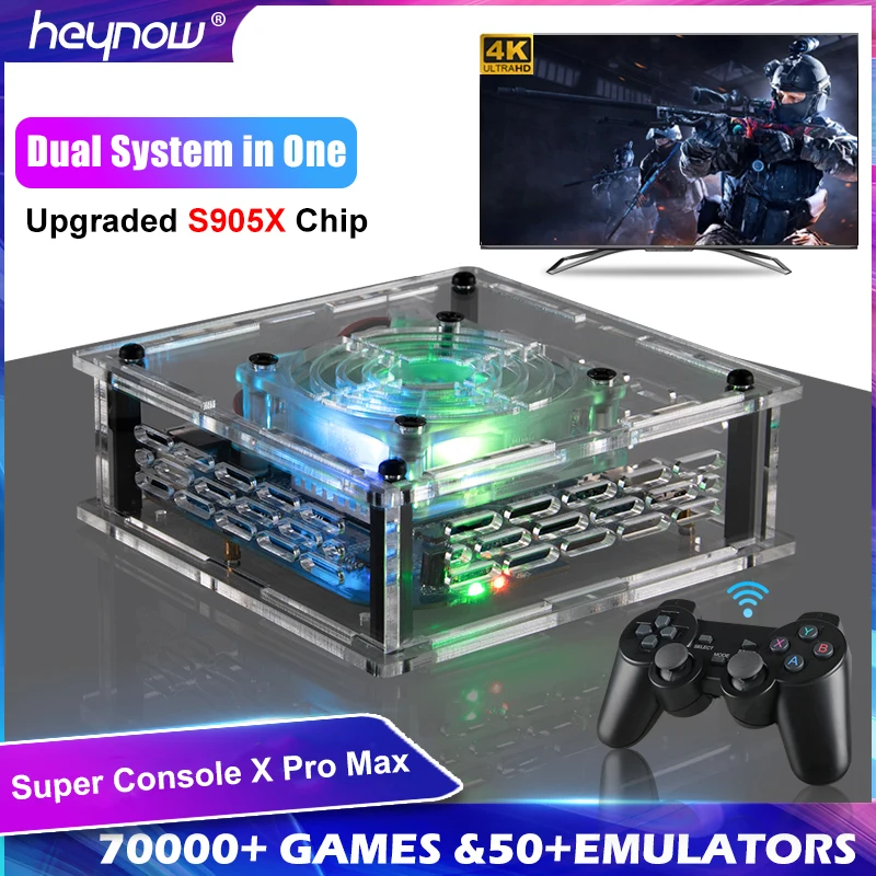 HEYNOW Super consola X Pro Max 70000 + Game 50 + emulador para PSP/PS1 ...