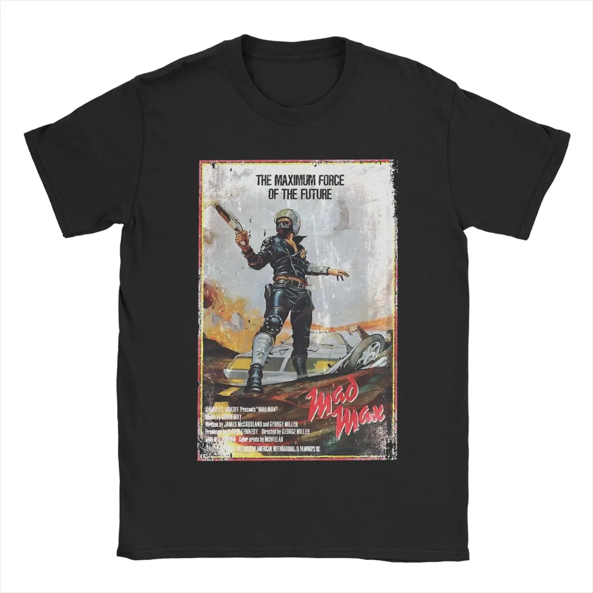 Camiseta-de-Mad-Max-para-hombre-ropa-de-algod-n-puro-divertida-manga ...