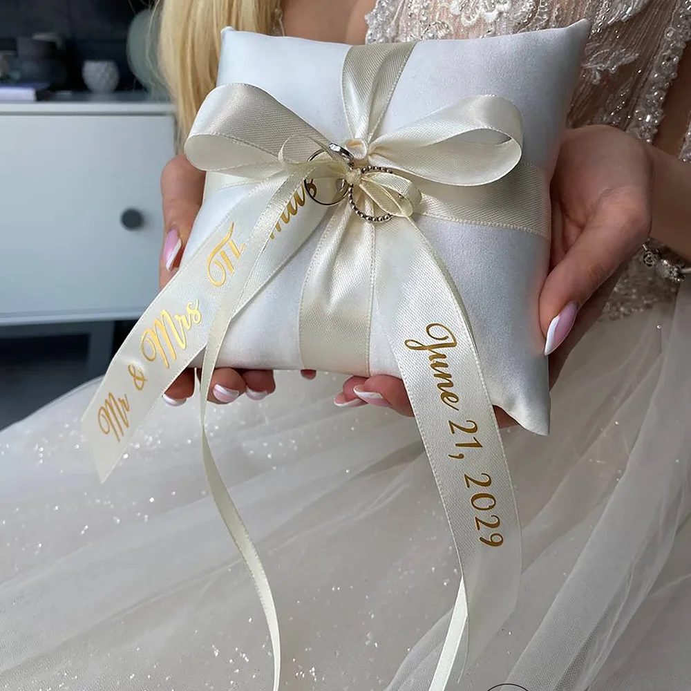 Personalized Wedding Ring Pillow Proposal Bearer Pillow Holder Wedding ...