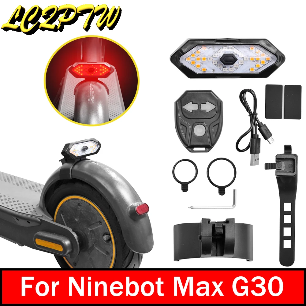E-scooter-Light-Wireless-Remote-Control-Turning-Signal-Safty-Taillight ...