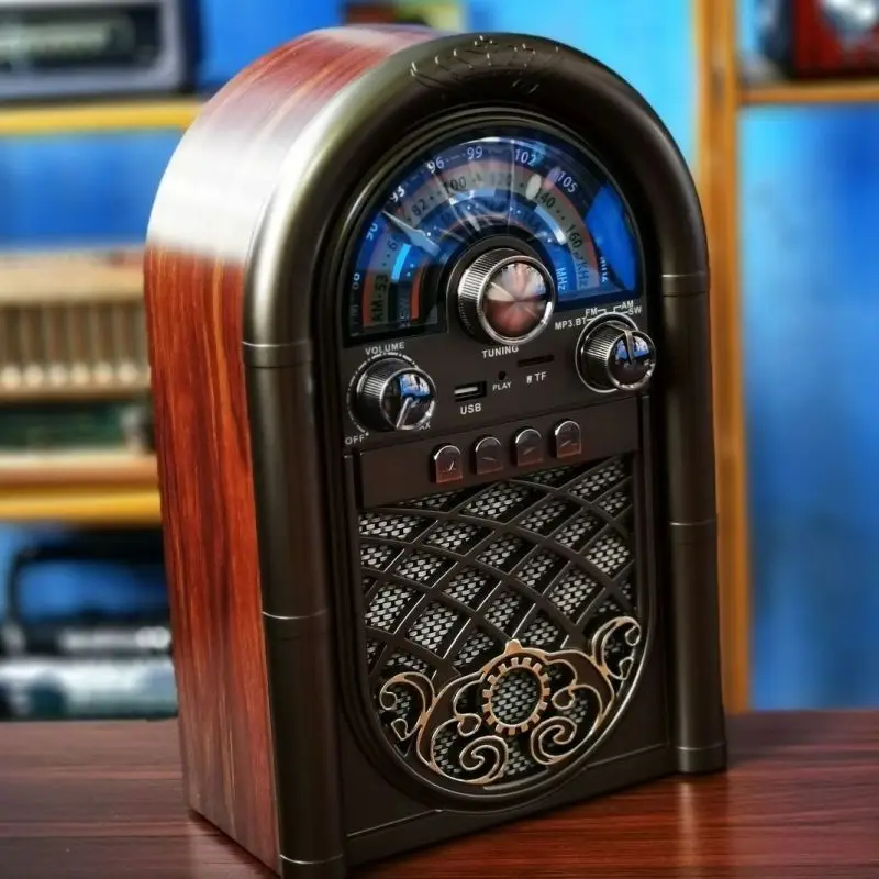 220V-110V-Retro-Radio-Wireless-Bluetooth-Speaker-Card-Audio-Desktop ...