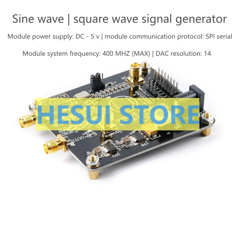 AD9954 High speed DDS signal generator module sine wave RF signal source 400M main frequency ...