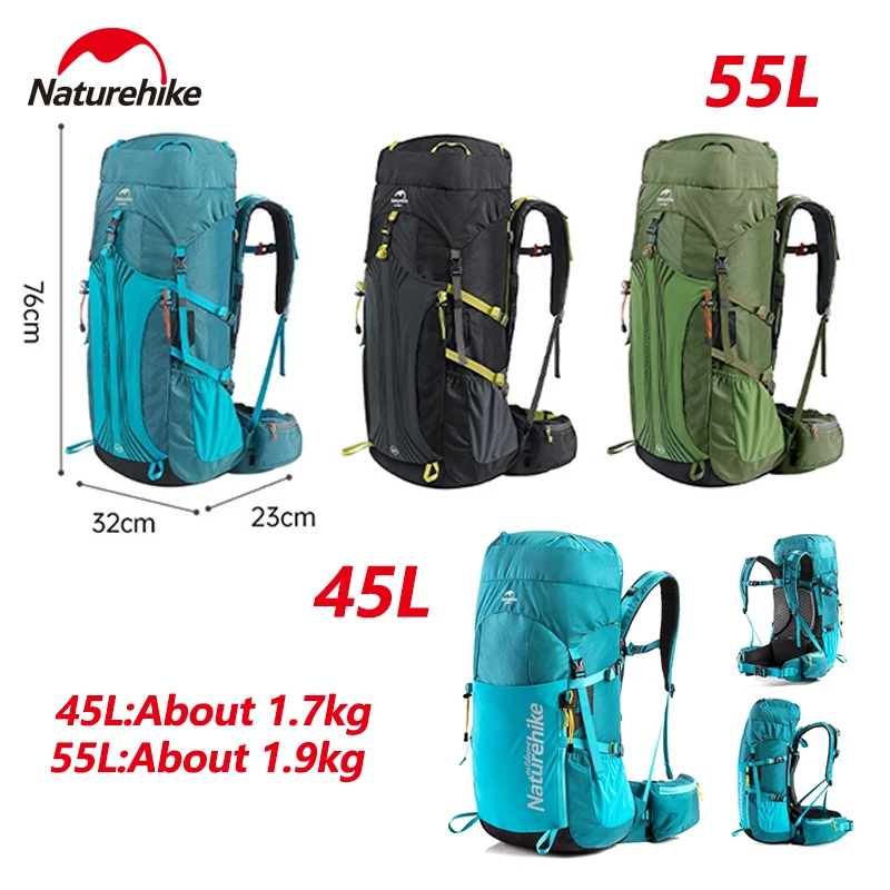 Mochila-Naturehike-45L-55L-65L-senderismo-Camping-escalada-profesional-al-aire-libre-gran ...