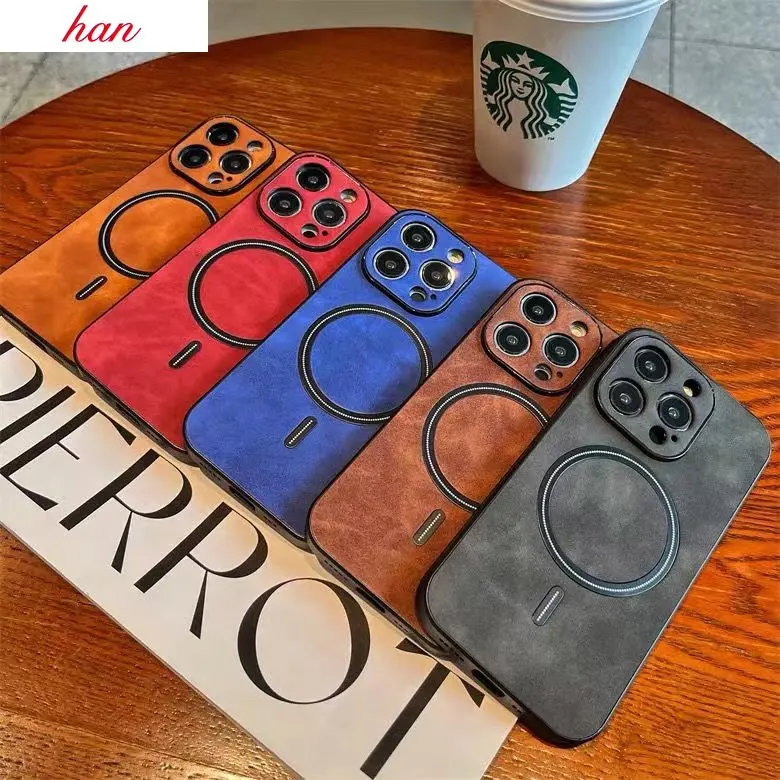 Luxury-Wireless-Charging-Magnetic-Cortex-Case-For-iPhone-14-13-12-11 ...