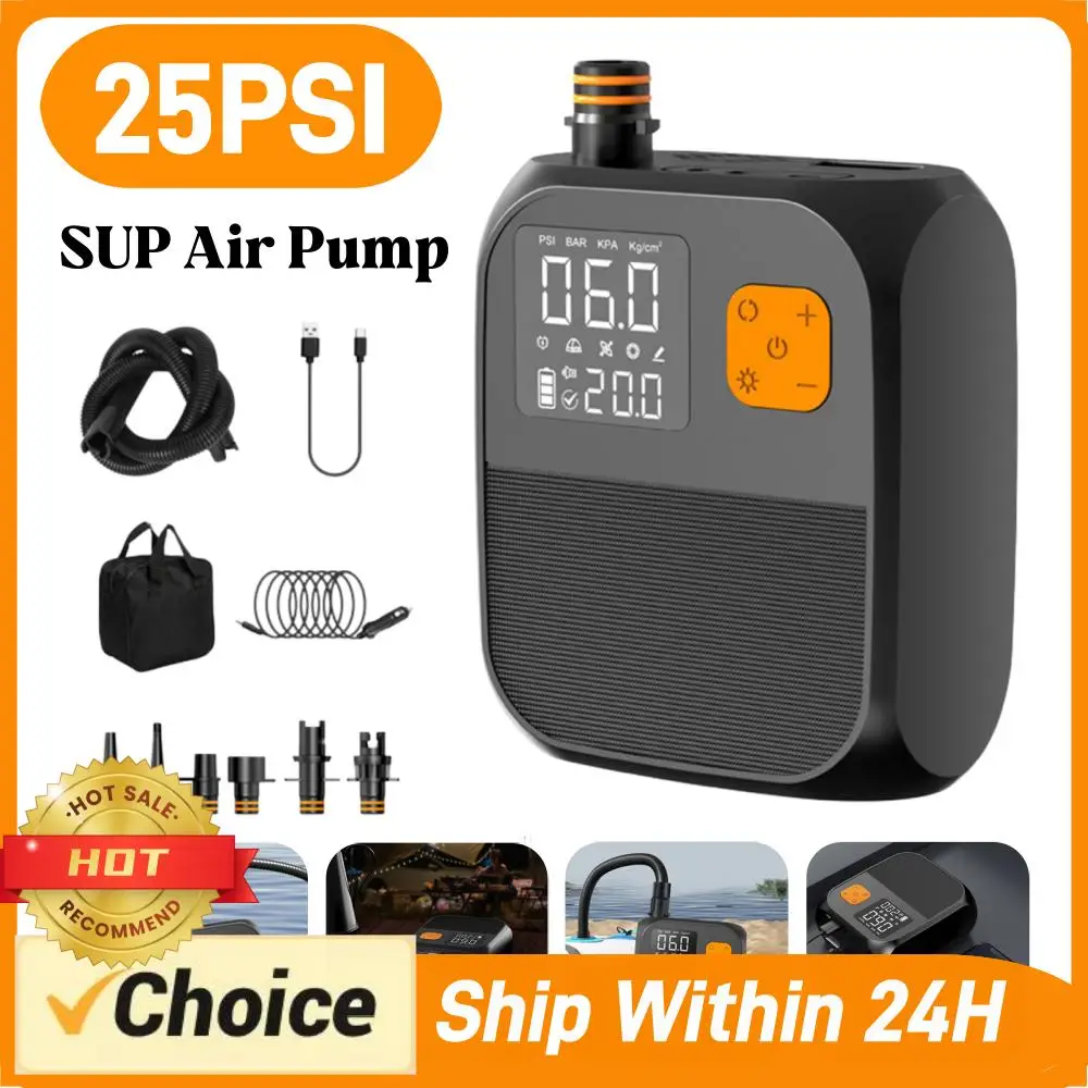 SUP Boat Accessories 25PSI High Pressure Portable Air Compressor Stand ...