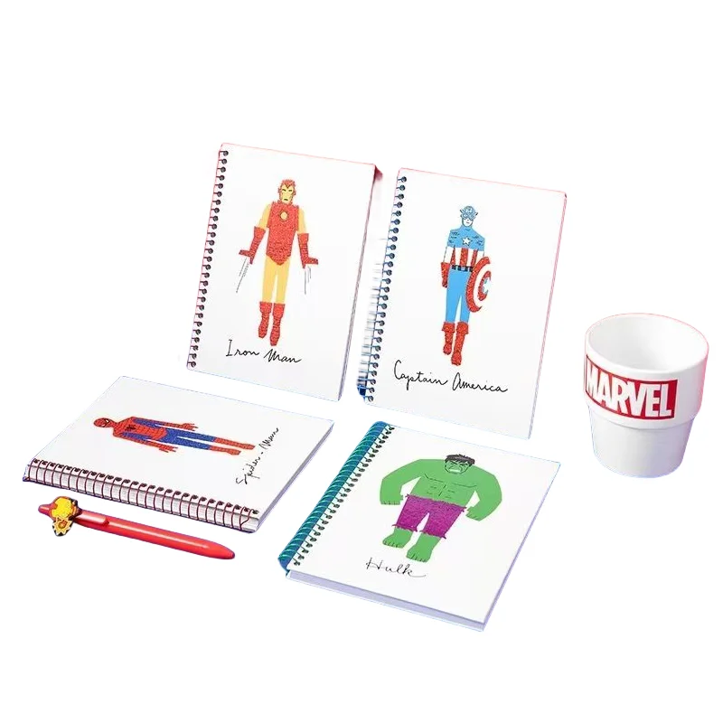 Marvel-Series-Spider-Man-Iron-Man-Captain-America-Cartoon-Anime-Notepad ...