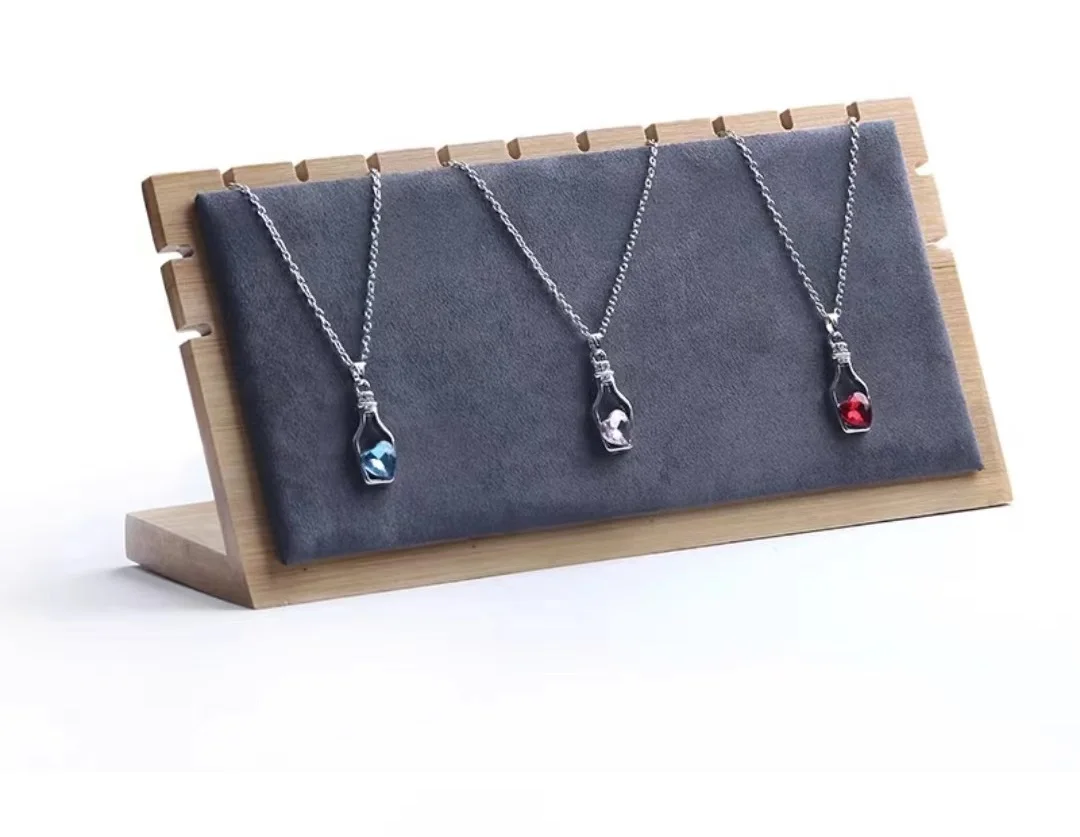 Soporte-de-exhibici-n-de-joyer-a-de-bamb-y-madera-colgador-colgante-de ...