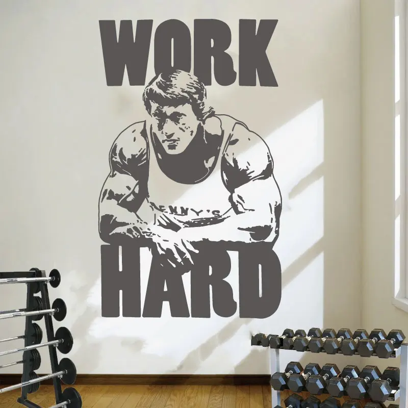 Bodybuilding-gym-fitness-trainer-sports-muscle-vinyl-wall-stickers-gym ...