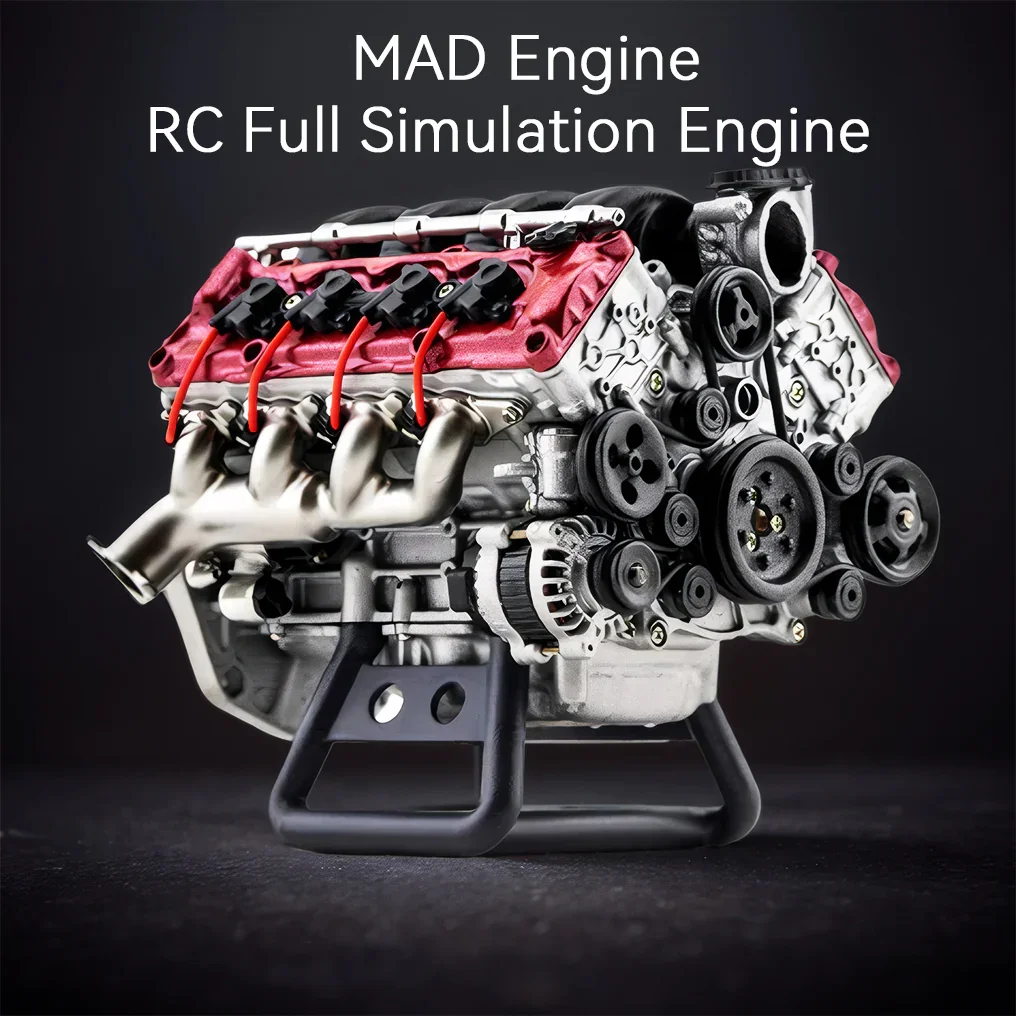 MAD-V8-Engine-Internal-Combustion-Model-Assembly-Kit-RC-Full-Simulation ...