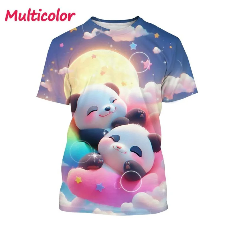 Hot-Selling-New-Panda-3D-Printed-T-shirt-Cartoon-Animal-Pattern-Graphic ...