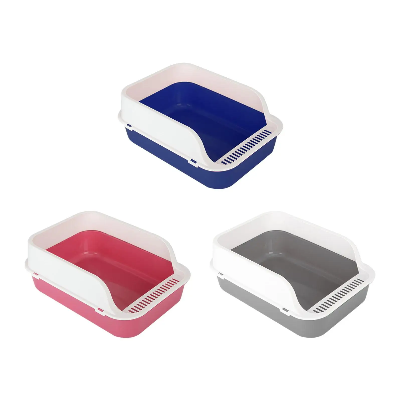 Kitty-Litter-Pan-High-Sided-Cat-Sand-Box-Anti-Splashing-Semi-Enclosed ...