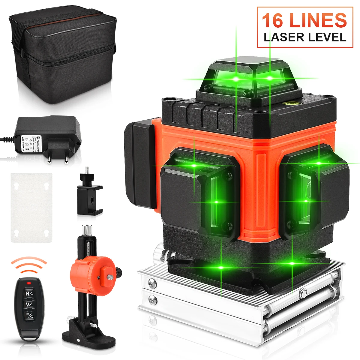 Goxawee 360 Laser Level 16 12 Lines 3d 4d Self Leveling Nivel Laser