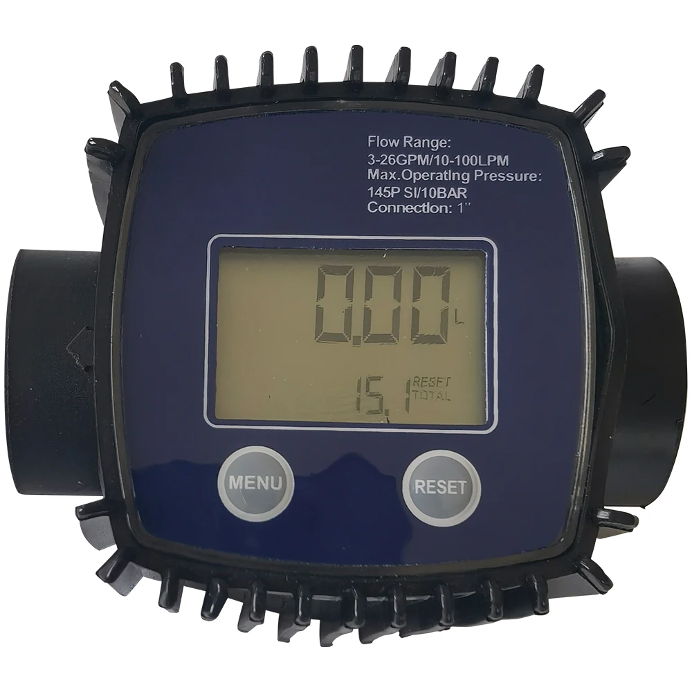 Water Flow Meter K25 1in Digital Turbine Flowmeter Diesel Fuel Pump ...