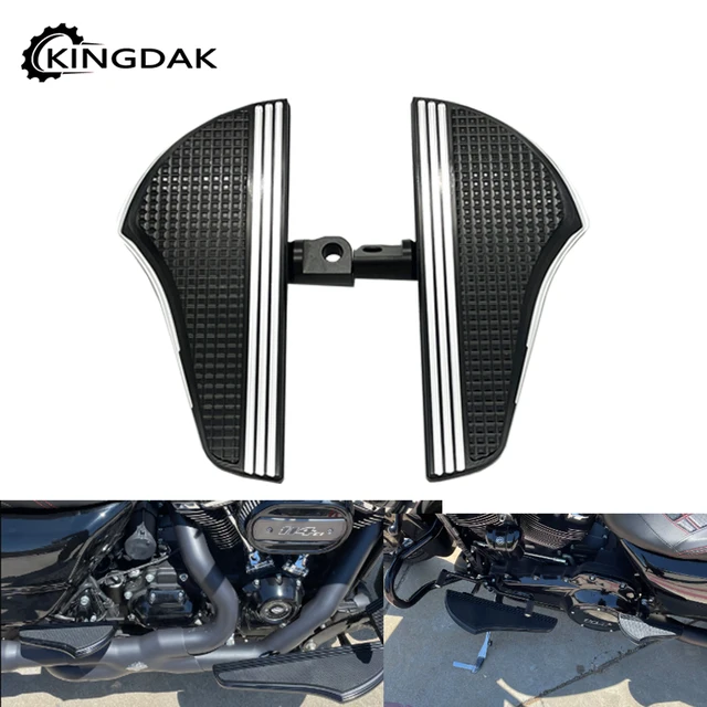 Motorcycle Defiance Driver Passenger Floorboards Non-slip Footrest Fit ...