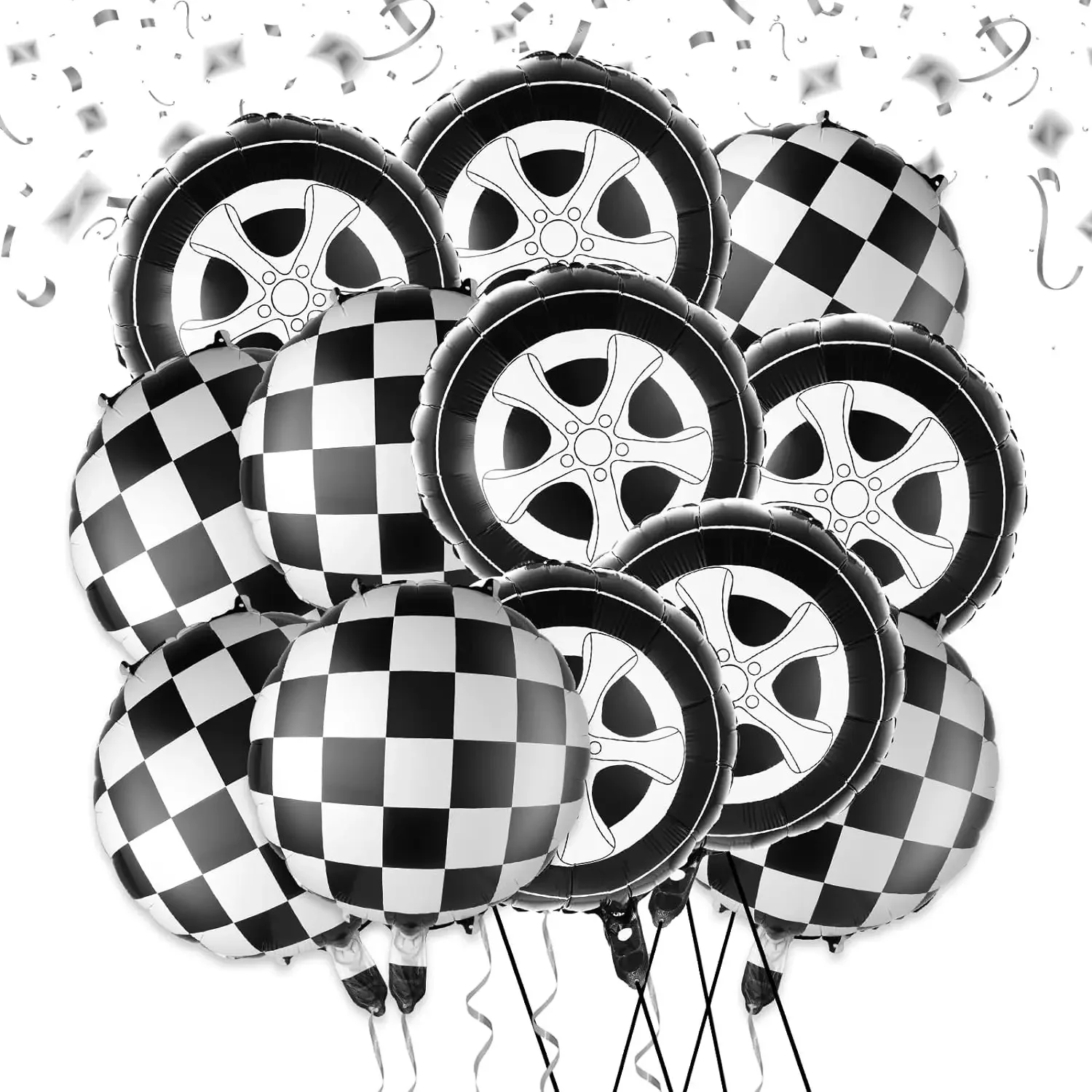 12 unids/set neumático de carreras de 18 pulgadas globo de aluminio a ...