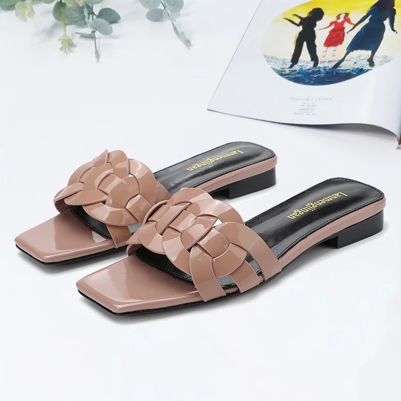 Tendency-Luxury-Designer-Women-s-Slippers-Bling-Flat-Casual-Sandals ...