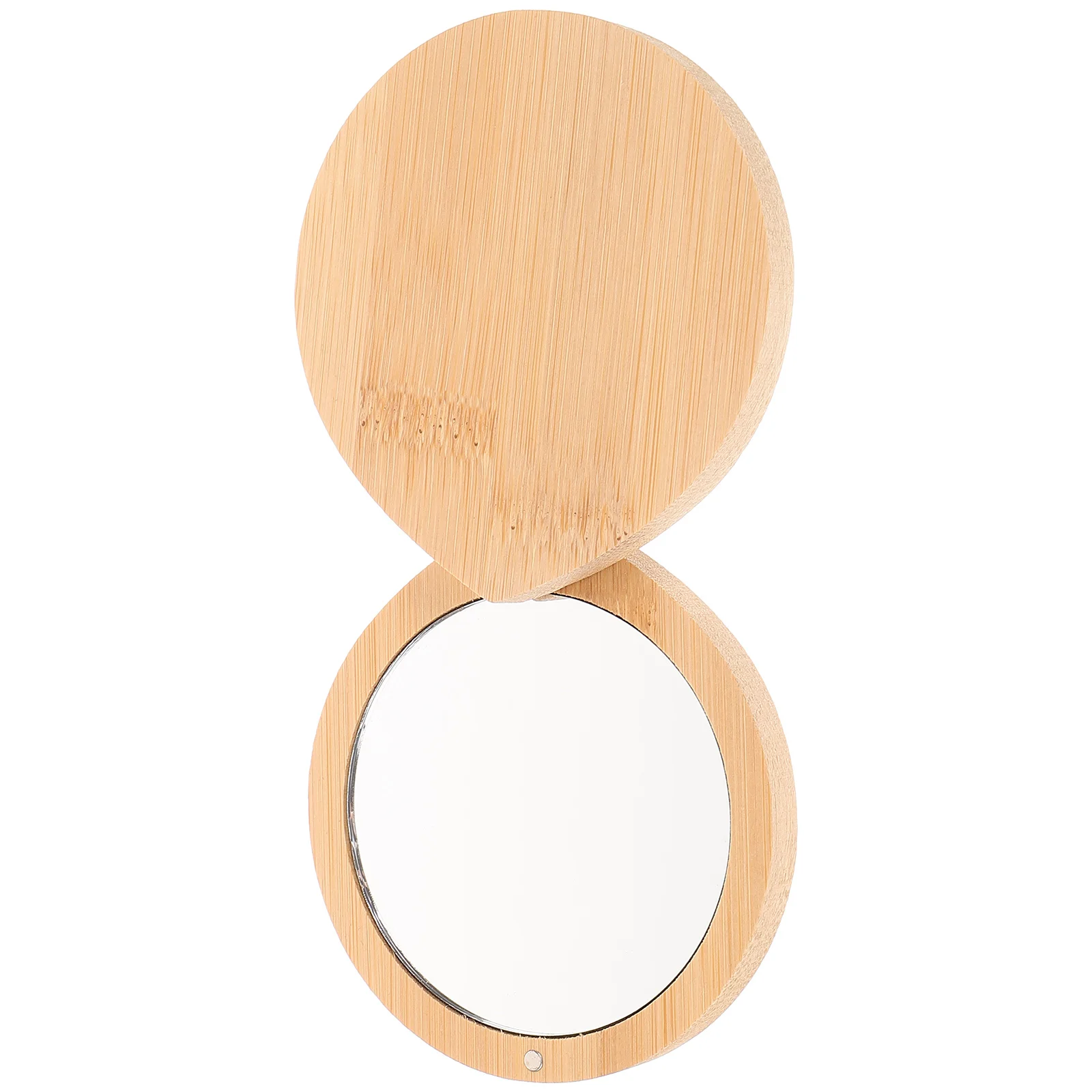 Bamboo Handheld Mirror Compact Makeup Mirror For Mini Travel Mirror ...