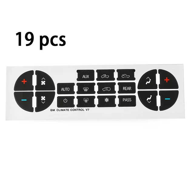 Hot Sale Car Interior Stickers Radio+ A/C Climate Control Button Repair ...