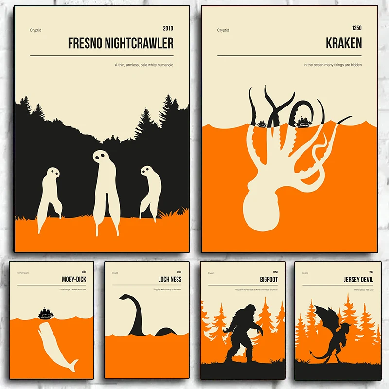 Cryptid Cryptozoology Loveland Frogman Book Cover Poster Canvas ...