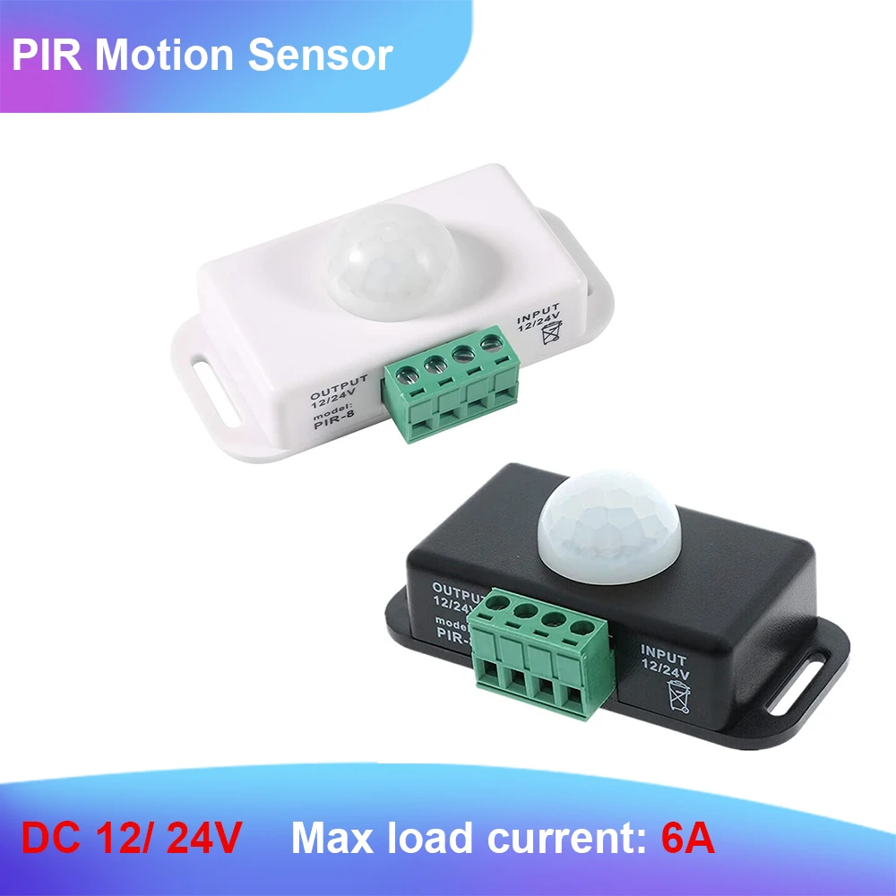 12V-24V-PIR-Sensor-LED-Motion-Sensor-Switch-Motion-Timer-Function-Sign-Control-PIR-Controller ...