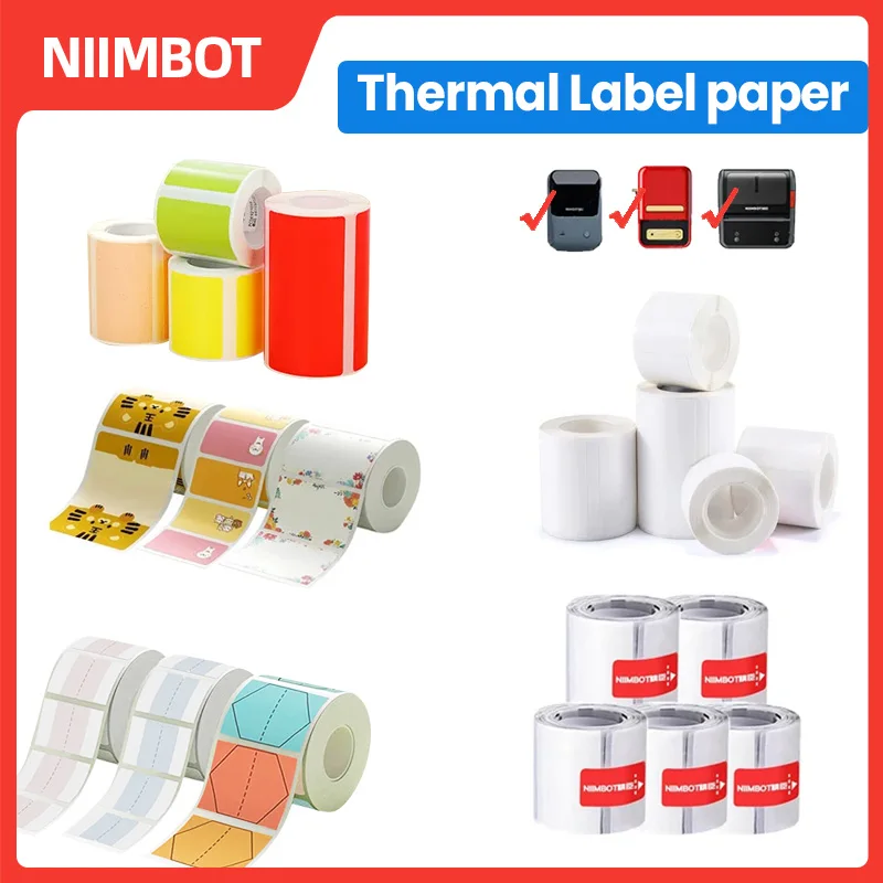 NiiMBOT-B21-B3S-B1-White-Color-Cartoon-Transparent-Index-Label-Sticker ...