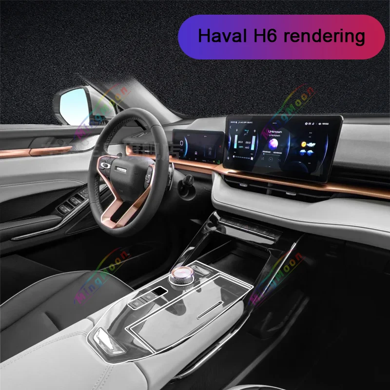 Tpu-Transparent-Film-for-Haval-H6-2017-2022-Car-Interior-Protection ...
