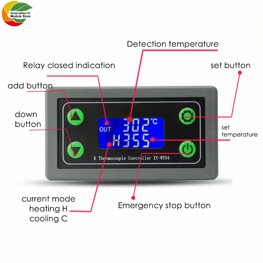 Wifi Remote High Temperature Digital Thermostat K-type Thermocouple ...