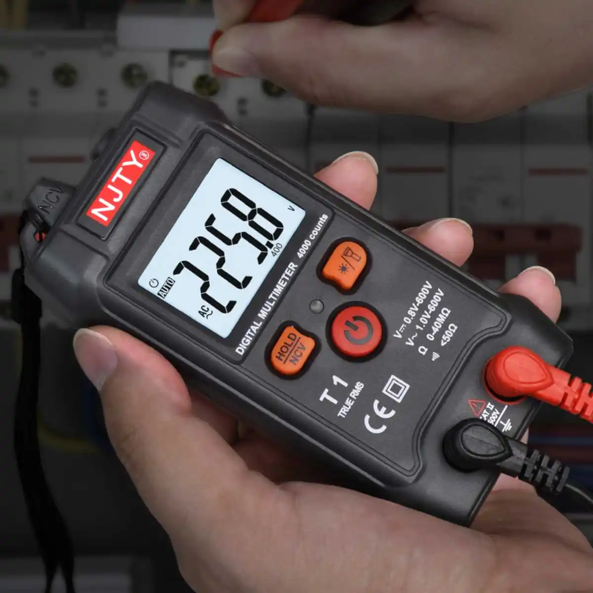 Smart-Mini-Mult-metro-Digital-Tester-RMS-4000-Contagens-Volt-metro ...
