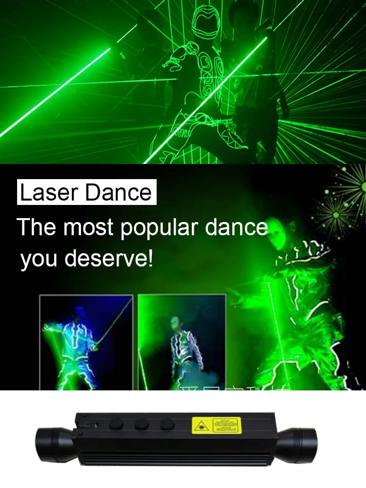 New-Double-Headed-Green-Laser-Sword-Laser-Dance-Handheld-Stage-Props ...